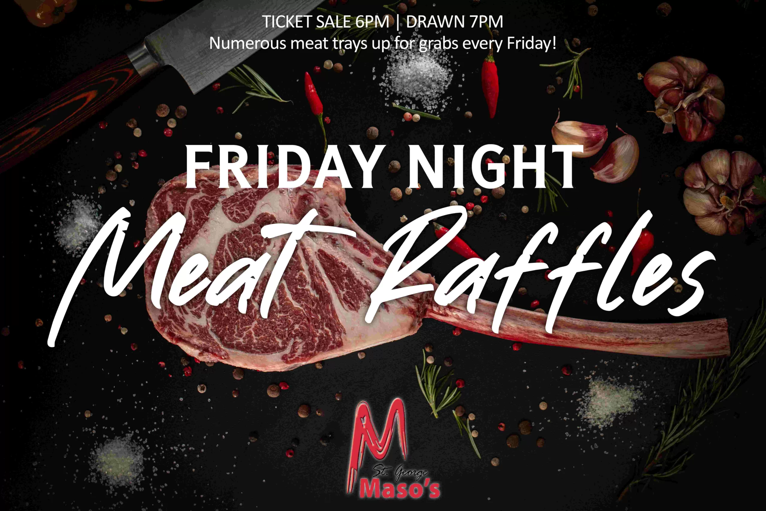 Meat Raffle - Maso's - Your Local Club